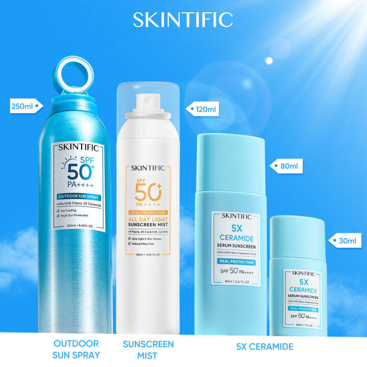 【SPF50 PA++++】SKINTIFIC Sunscreen Series /New Outdoor Sun Spray 250ml ...