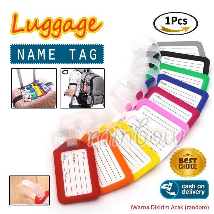 Luggage Name Tag Koper Gantungan Kartu Nama Koper name Tag Backpack ...