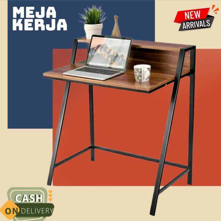 Meja Kerja Besi Holo Minimalis Kokoh | Lazada Indonesia