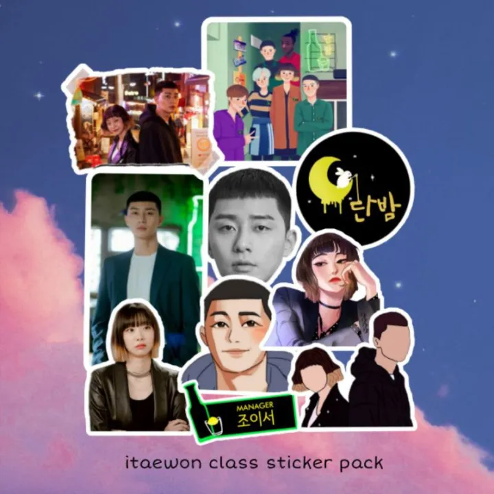 10PCS ITAEWON CLASS Kdrama Glossy Vinyl Waterproof Laminated Laptop ...