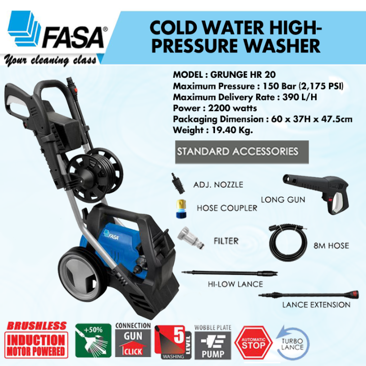 FASA 150 bar Pressure Washer (Grunge HR 20) | Lazada PH