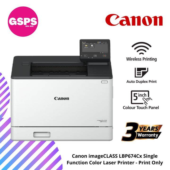 Canon imageCLASS LBP674Cx Single Function Color Laser Printer - Print ...