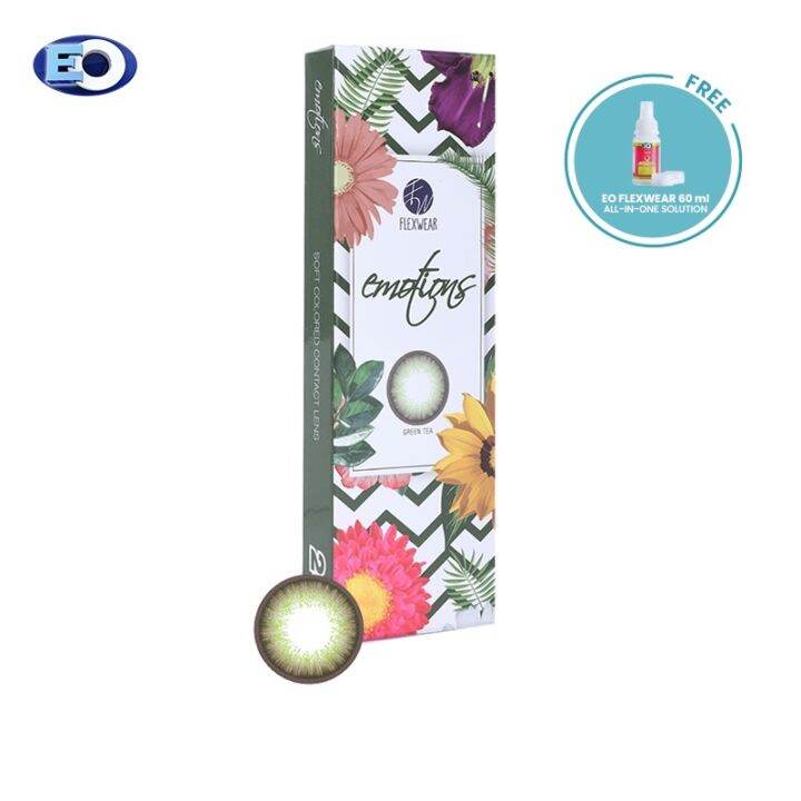 EO Flexwear Emotions Colored Graded Contact Lens with Free Solution ...