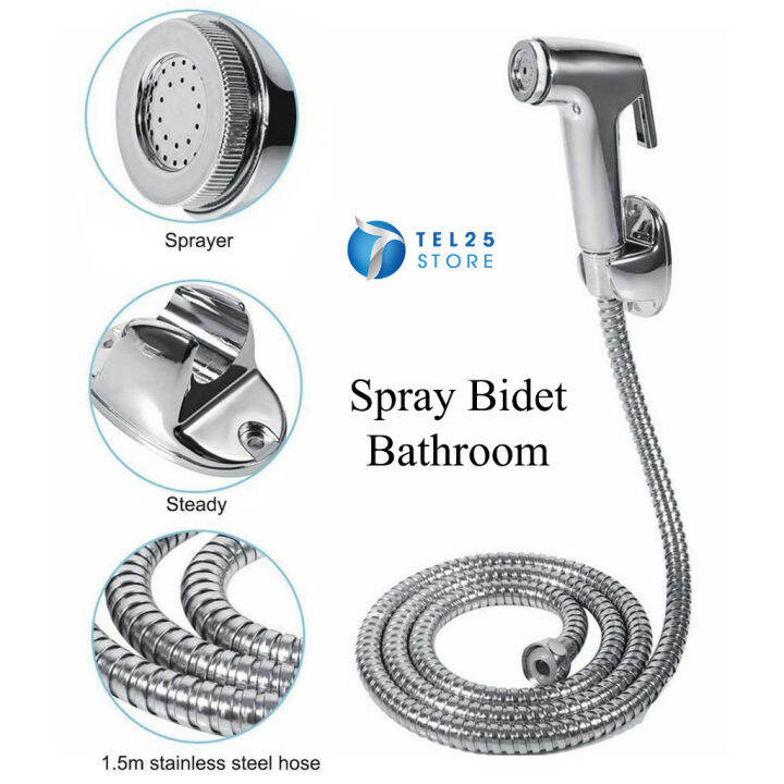 [ 1 SET ] Toilet Tap Bathroom Faucet Modern High Pressure Hand Spray ...