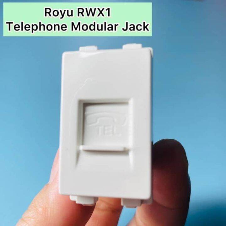 Royu RWX1 Telephone Modular Jack Wide Series Wiring Devices | Lazada PH