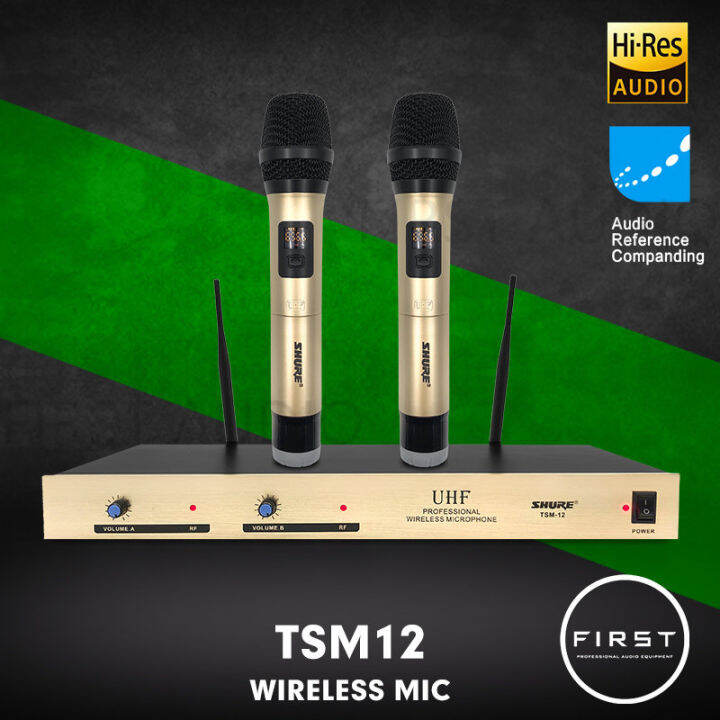 Authentic SHURE TSM12 Wireless Microphone Professional dual-channel ...