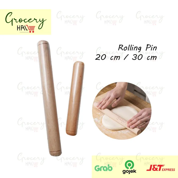ROLLING PIN KAYU 20 CM & 30 CM ( PENGGILAS ADONAN ROTI / KUE ) | Lazada Indonesia