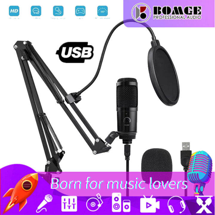 Full set of USB microphones for chat studio recorder | Lazada