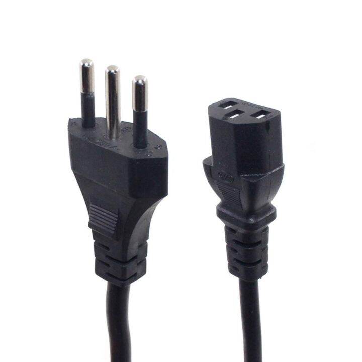 Italy Power Cable Italian 3 Pin Plug to IEC C13 AC Power Extension Cord ...