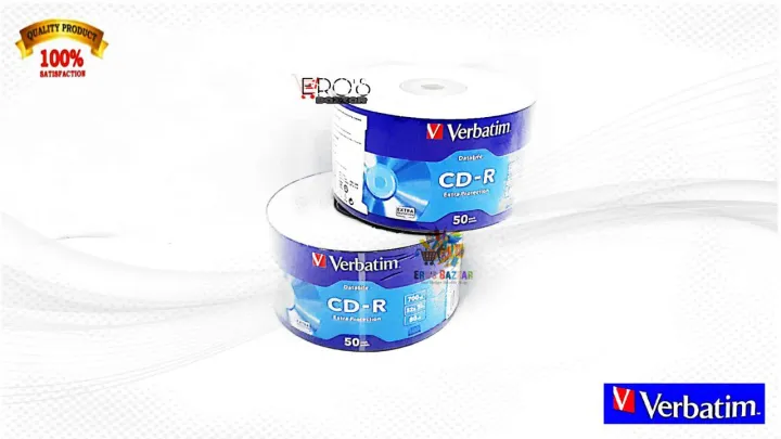Verbatim Extra Protection CD-R - 50 Pieces Pack of 2 | Lazada PH