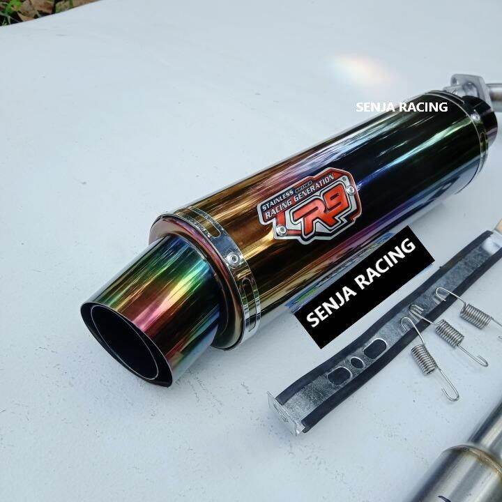 SILINCER KNALPOT RACING R9 MUGELO RAINBOW/ PELANGI SILINCER ONLY ...