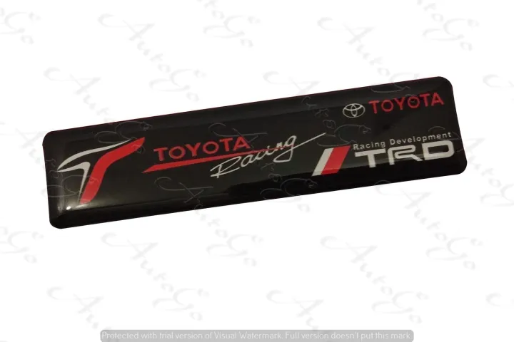 TRD Plastic Rubber Sticker Emblem (Black) | Lazada PH