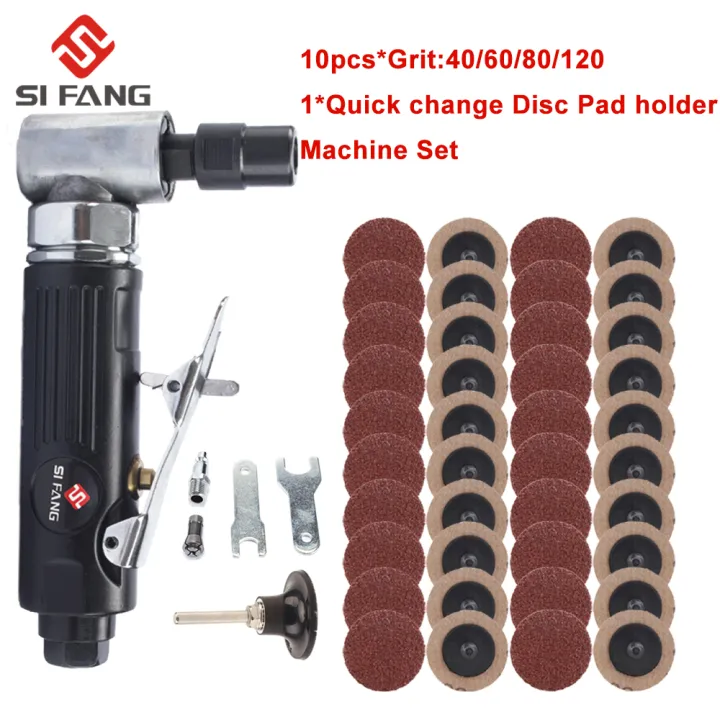 SI FANG 1/4 inch Air Angle Die Grinder 90 Degree 1/4" (6mm) & 1/8" (3mm ...