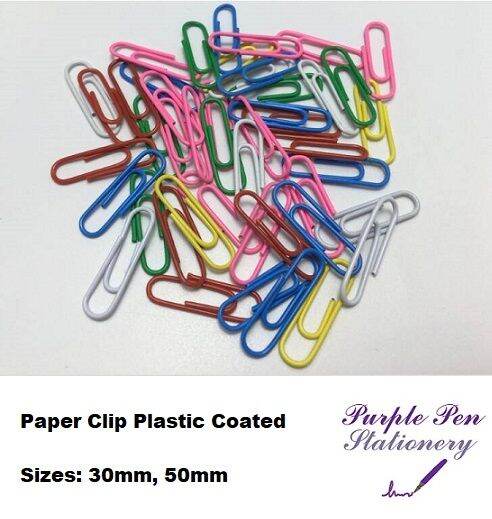 Paper Clip Plastic Coated Small (33mm) Big (50mm) Sold Per Box | Lazada PH