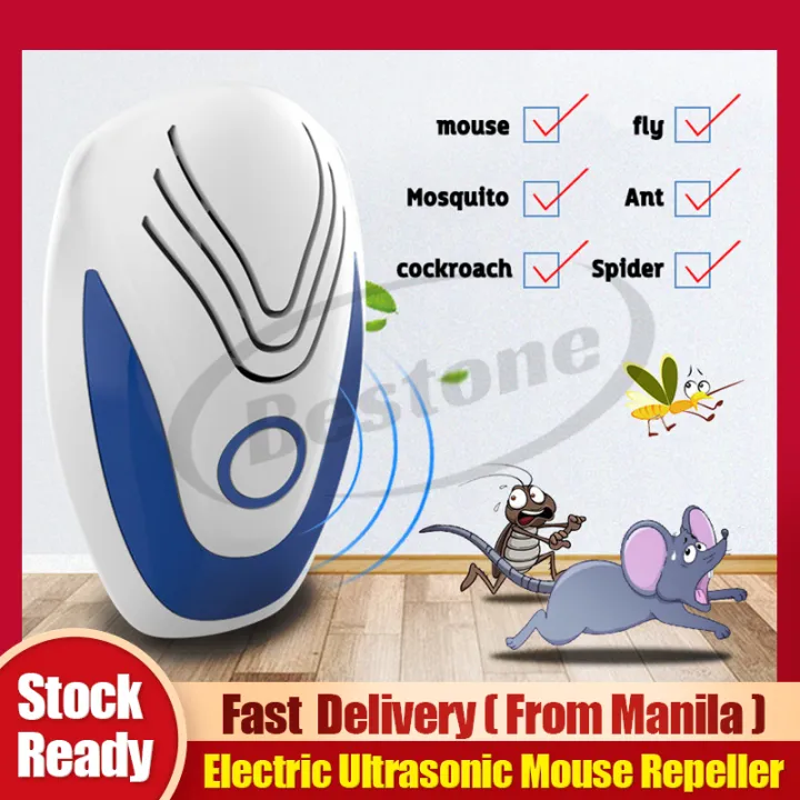 Electric Rat Repellant Ultrasonic Mouse Repeller (180° Omnidirectional ...
