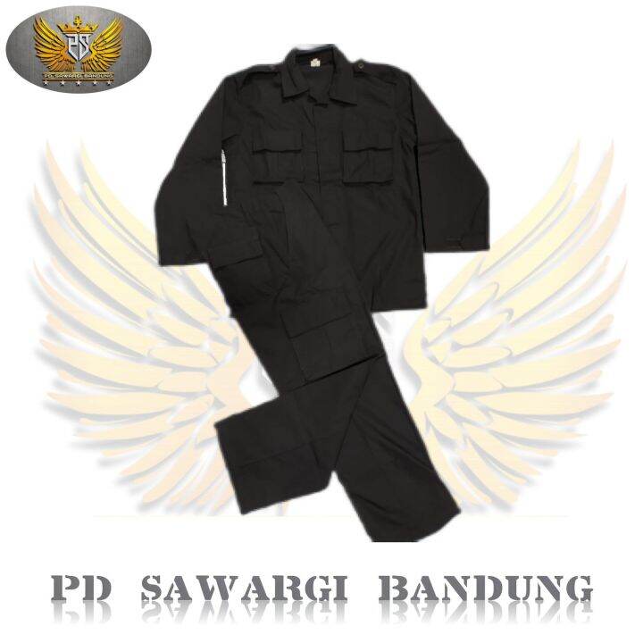 Seragam PDL Hitam Satpam / Security | Lazada Indonesia