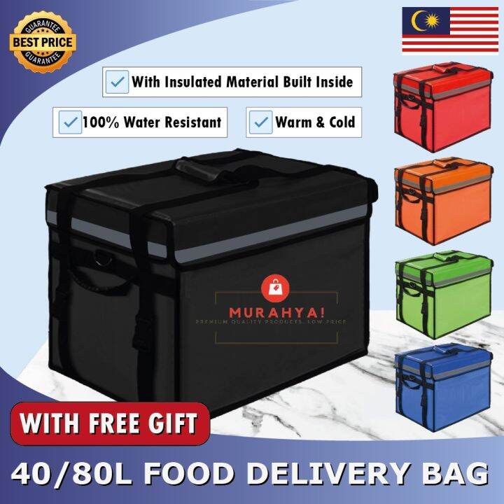 Food Delivery Bag 40L/ 80L Beg Penghantaran Makanan Sling Bag hantar ...