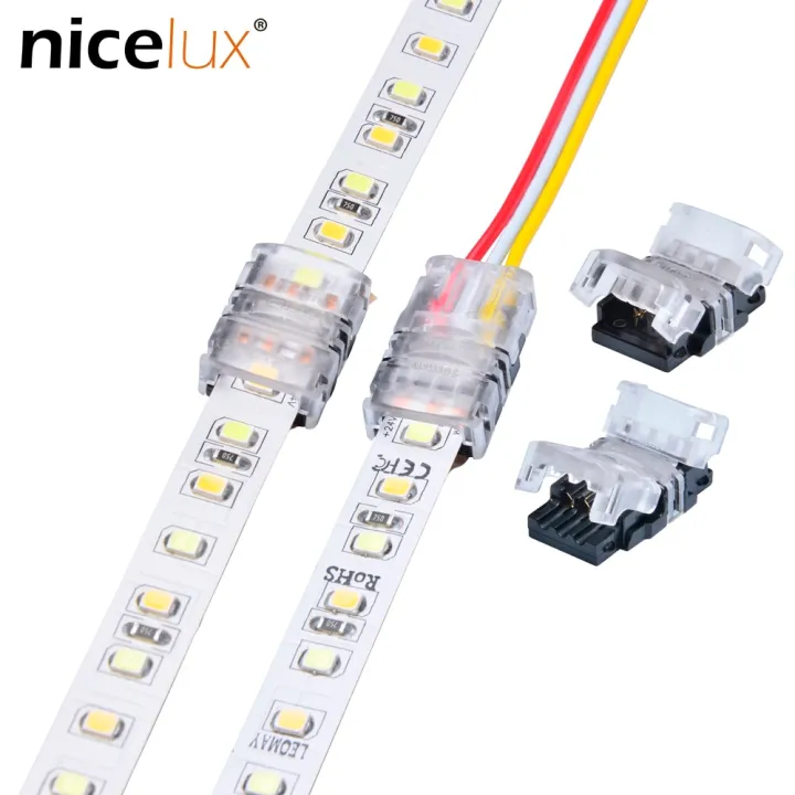 10Pcs 2/3/4/5/6pin RGBW LED Strip Connector สำหรับ RGB RGBW 3528 5050 ...