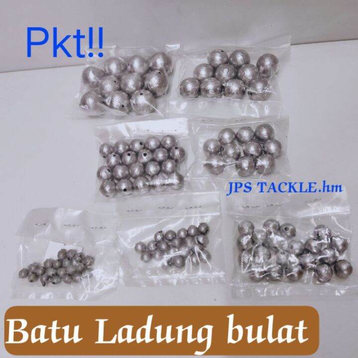 BATU LADUNG PANCING BULAT TIMAH Batu ladung hidup fishing Sinker | Lazada