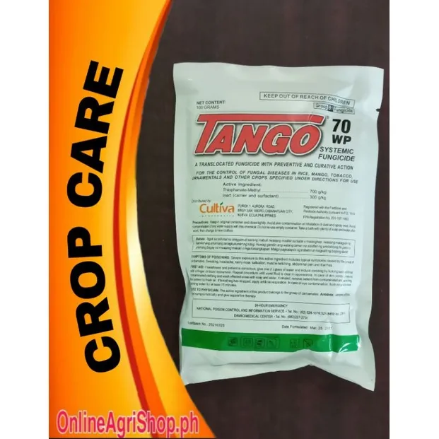 TANGO 70 WP SYSTEMIC FUNGICIDE ACTIVE INGREDIENT: THIOPHANATE METHYL ...