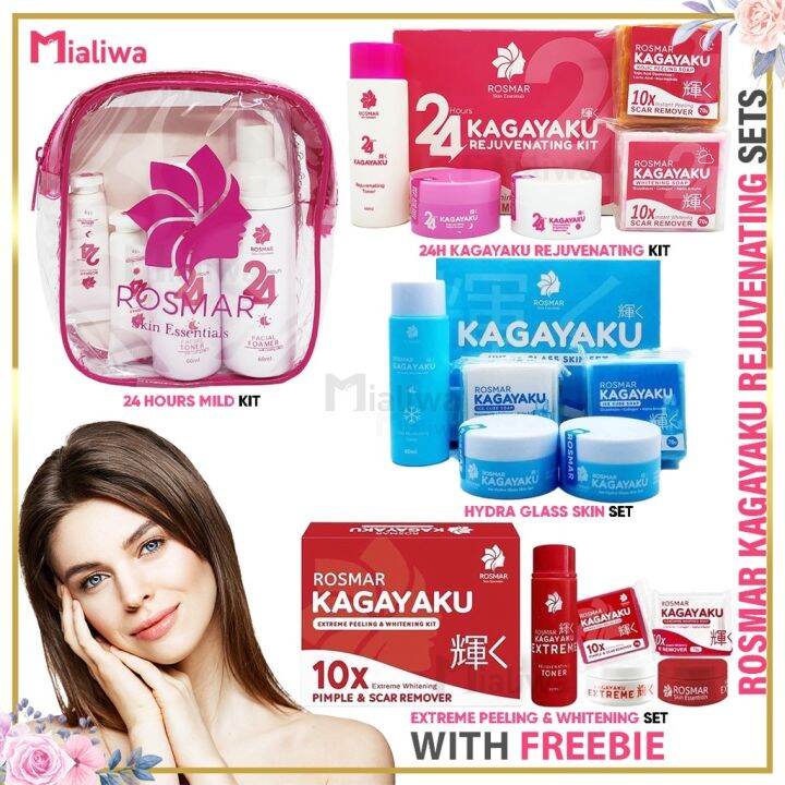 Rosmar 24 Hours Kagayaku Rejuvenating Set Mild Kit Extreme Whitening ...