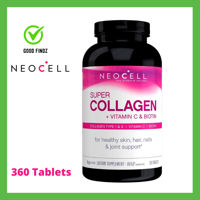 Neocell Collagen Vitamin C Biotin 360 Tablets Type 1 & 3 HAIR SKIN ...