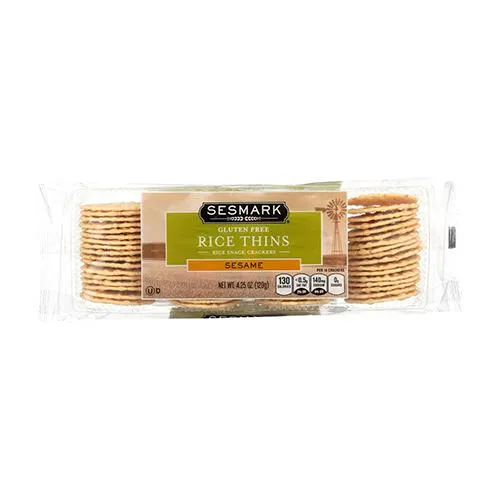 Sesmark Gluten Free Sesame Rice Thins Snack Crackers 120g | Lazada PH