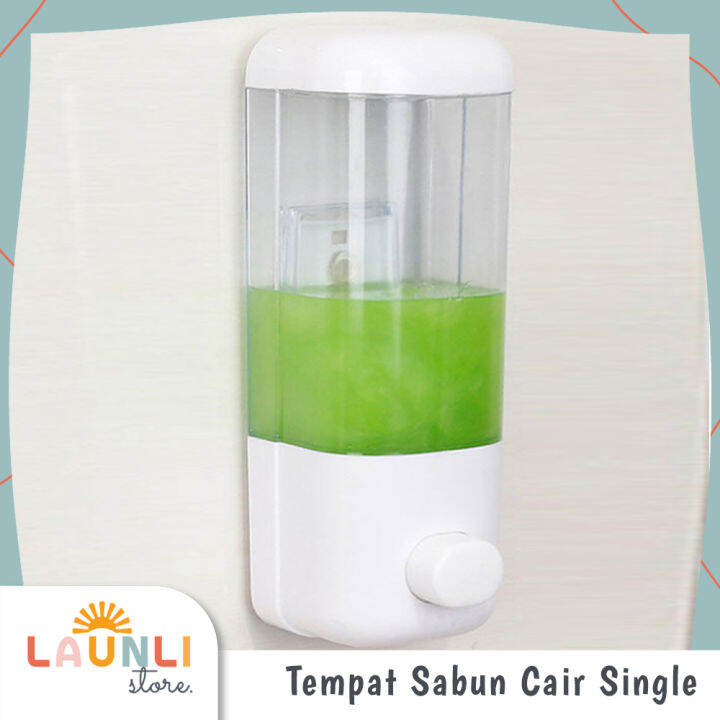 Dispenser Tempat Sabun Cair Hand Sanitizer Tabung Tempel Single dan ...