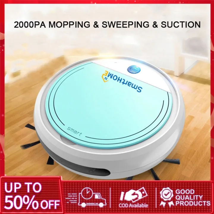 Smort Home 4in1 Robot Vacuum Cleaner Smart Sweeper Auto Cleaning Robot ...