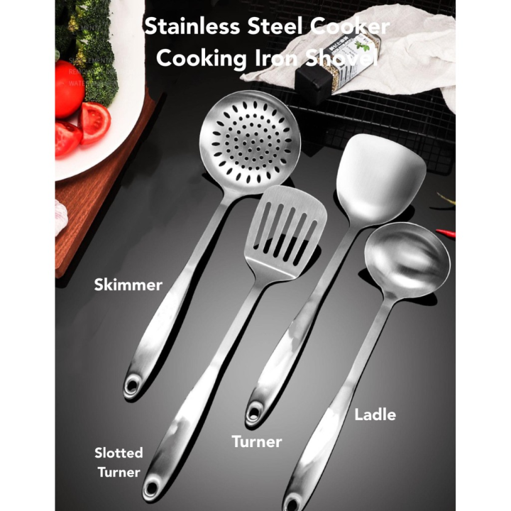 Stainless Steel Cooker Cooking Iron Shovel/ Alatan - Alatan Dapur ...