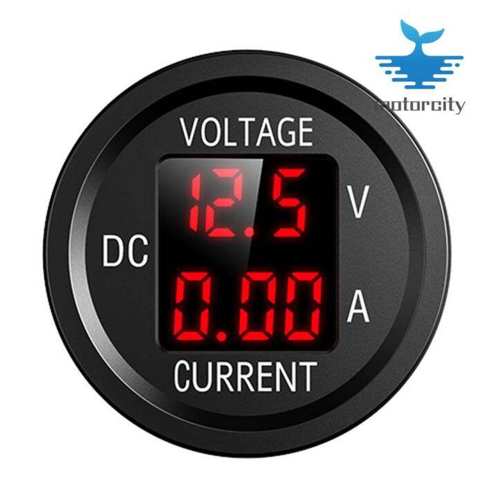 D6 Digital Voltmeter Ammeter Volt Current Panel Meter for 12-24V Car ...
