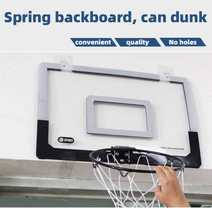 【Free Basketball & Pump】Bola 47*33cm Indoor Mini Basketball Hoop ...