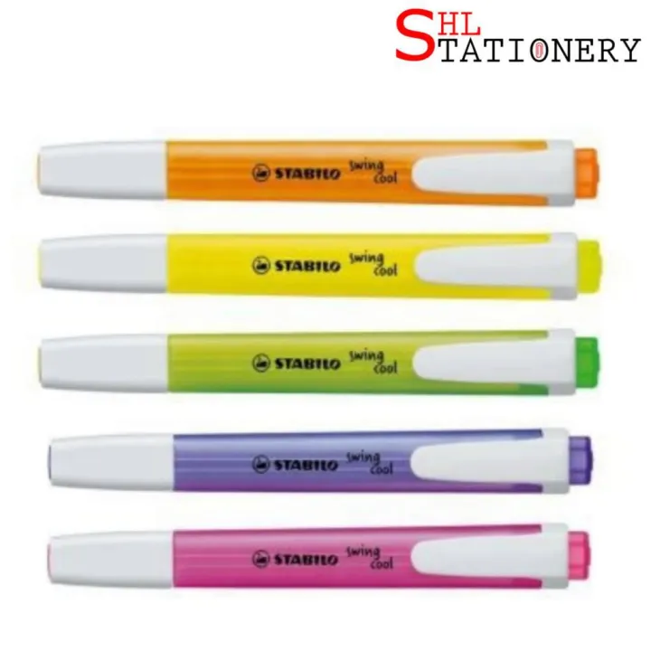 Stabilo Swing Cool Highlighter 275 1mm/4mm Fluorescent Colour Textliner ...