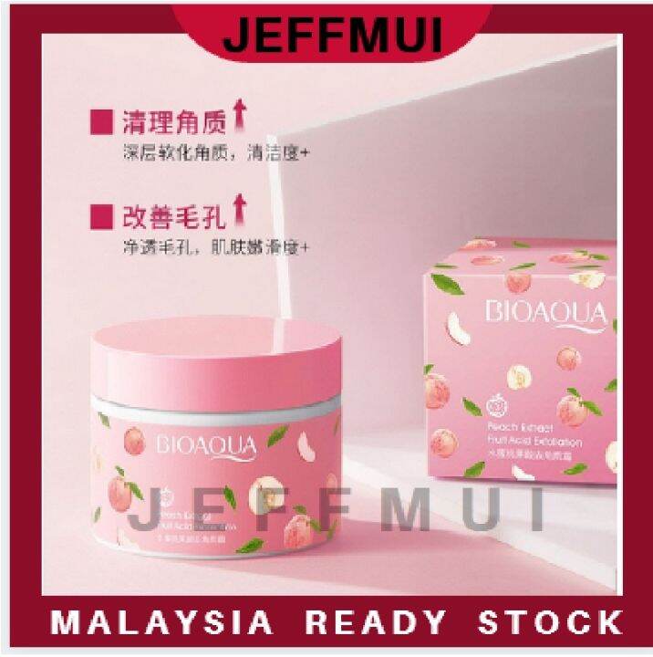 Bioaqua Peach Extract Fruit Acid Exfoliation Cream Clean Pores 140g ...