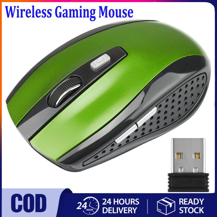 Wireless Gaming Mouse Adjustable DPI 2.4G 6 Buttons Optical Mouse for ...