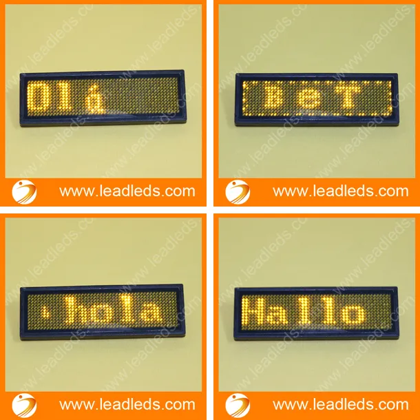 11x44พิกเซลป้ายชื่อ LED ที่ตั้งโปรแกรมได้สำหรับจอแสดงผล LED Message ...
