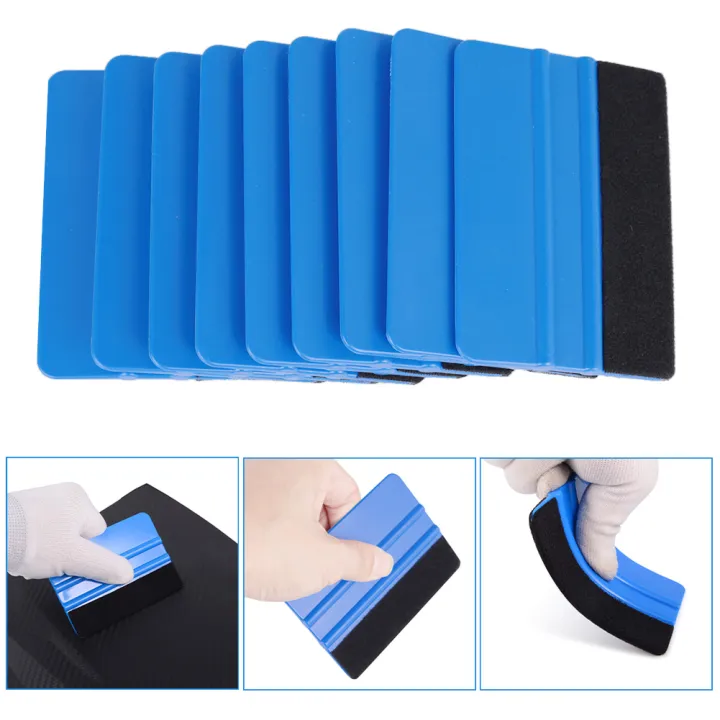 [Ready Stock] 10Pcs Blue Squeegee Felt Edge Scraper, Car Decals Vinyl ...
