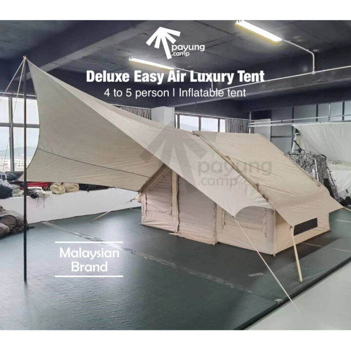 PAYUNG.CAMP Deluxe Easy Air Luxury Inflatable Camping Tent 4 to 5 pax ...