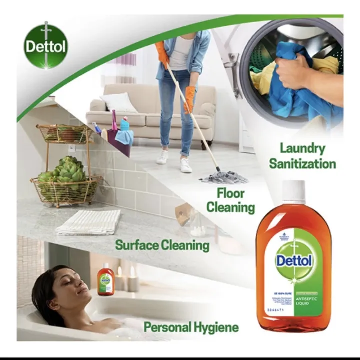 Dettol Antiseptic Disinfectant liquid for First aid, Surface Cleaning ...