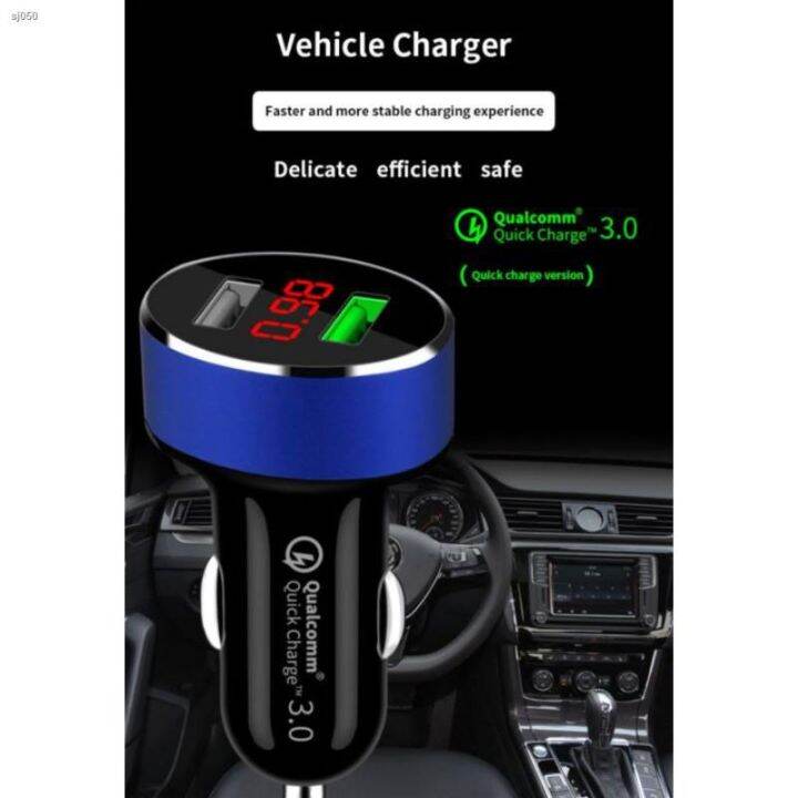 Agad na pagpapadala 24W3.1A 2 USB Fast Charger Battery Voltage Meter ...