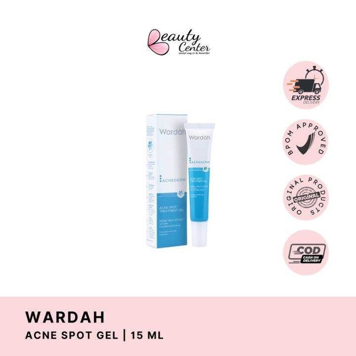Wardah Acnederm Acne Spot Treatment Gel 15 ml | Lazada Indonesia