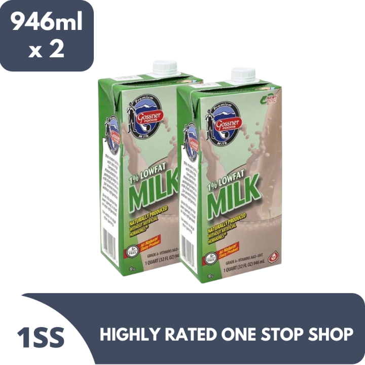 Grossner Foods 1% Low Fat Milk 946ml x 2 | Lazada PH