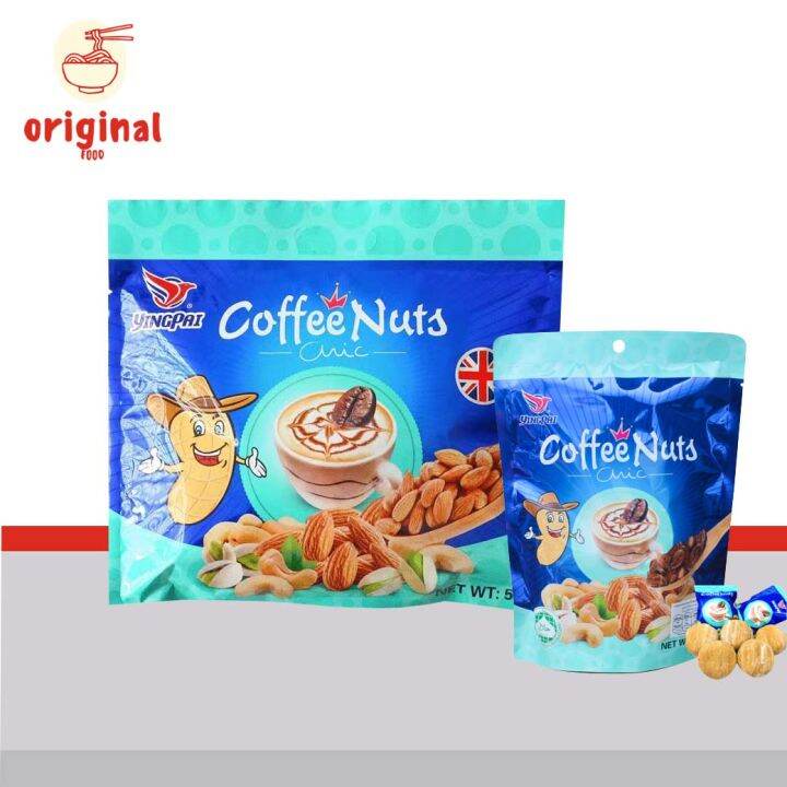 YINGPAI Coffee nuts ขนมถั่วอัดแท่ง ตุ๊บตั๊บ ขนมถั่วตุ๊บตั๊บ ถั่วอัดแท่ง ...