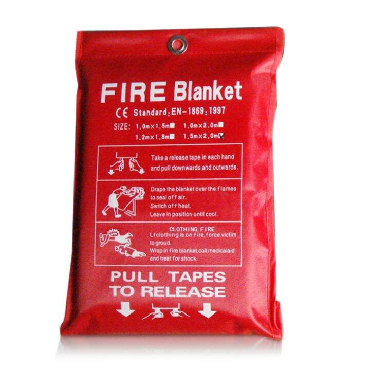 1M /1.2M/1.5M/2M Fire Blanket Fighting Fire Extinguishers Tent Boat ...