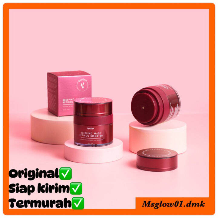 RETINOL SLEEPING MASK BOOSTER DAVIENA SKINCARE ORIGINAL | Lazada Indonesia