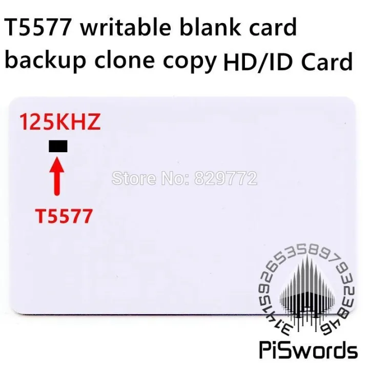 RFID card T5577 blank 125 kHz RFID card ID card Readable Writable ...