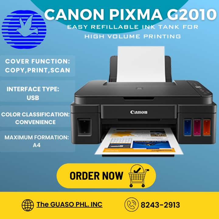 Canon Pixma G2010 Refillable Ink Tank System - Print / Scan / Copy ...