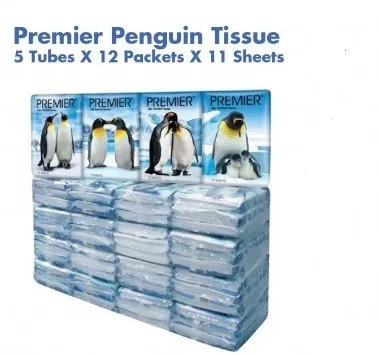 Premier Pocket Tissue Penguin 5 X 11 Sheets X 12 Pack (132 Sheets) | Lazada