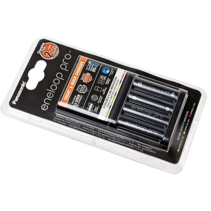 Panasonic Eneloop PRO 2HRS Smart Quick Charger Eneloop Pro AA Battery ...