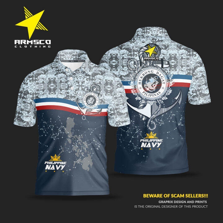 Philippine Navy ArmsCo V1 Tactical Polo Shirt Full Sublimation | Lazada PH